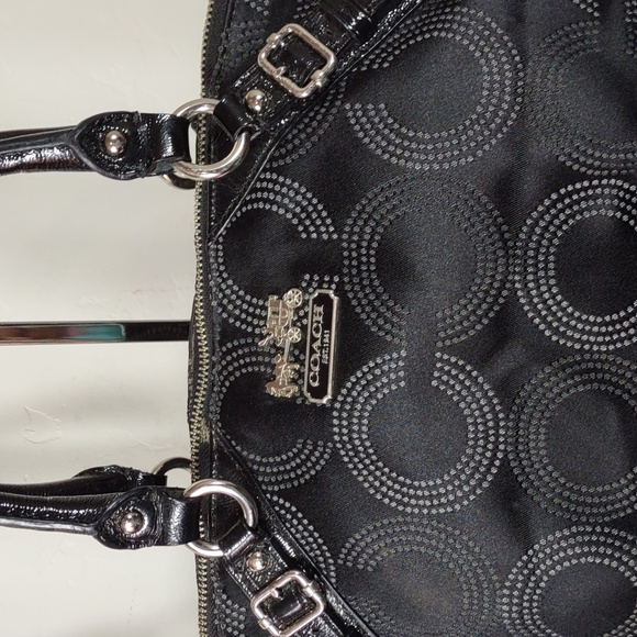 Coach | Bags | Coach Madison Optic Jaquard Satchelshoulder Bag | Poshmark